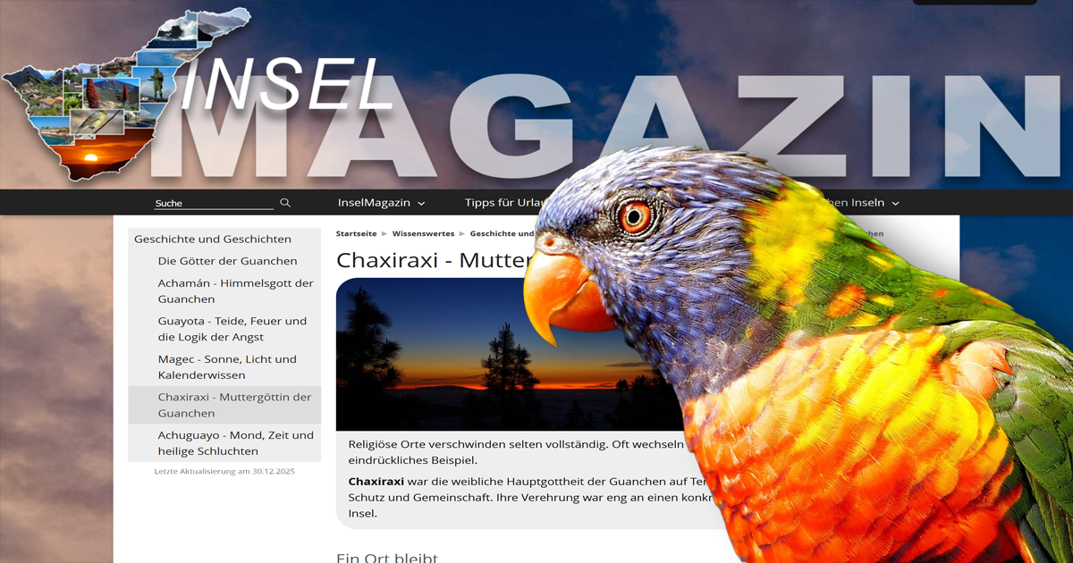 Chaxiraxi - Muttergöttin der Guanchen - Inselmagazin | Teneriffa